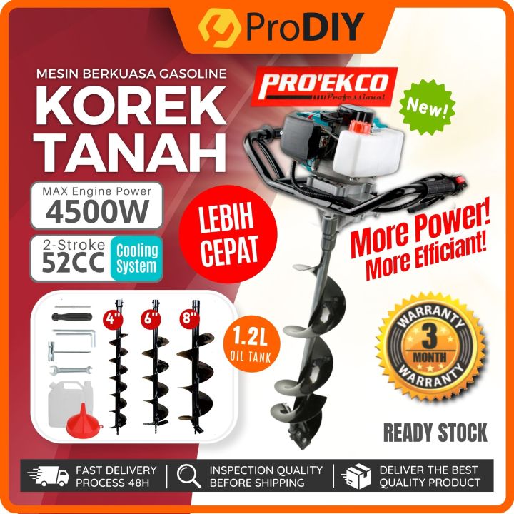 PRODIY PRO’EKCO CQ202 Driller Earth Auger Machine Drill Mesin Gerudi ...