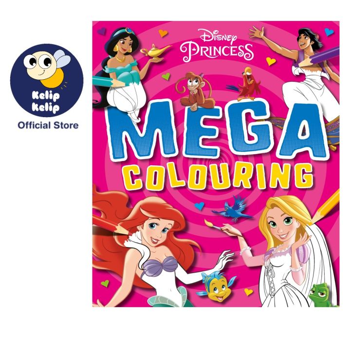 Disney Princess Mega Colouring Book for Kids with 160 pages to Color ...