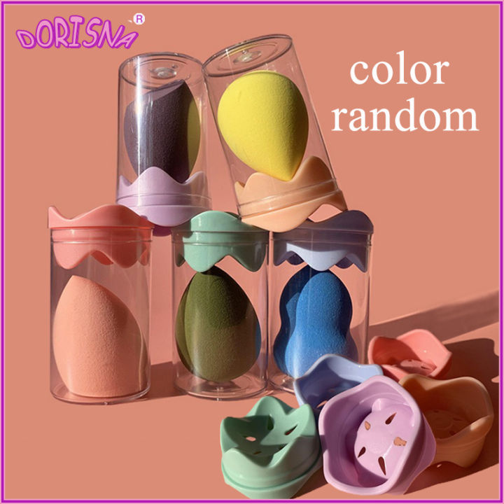 DORISNA Makeup Puff With Storage Case Detachable Draining Beauty Egg ...