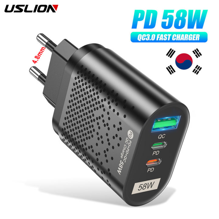 【Upgrade Your Style】 58W USB C Charger Laptop Fast Charger Type C PD ...