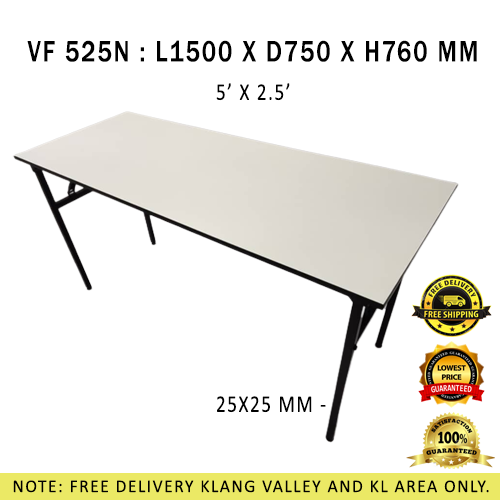 5 x 2.5ft Banquet Foldable Table | Event Table | Office Table ...