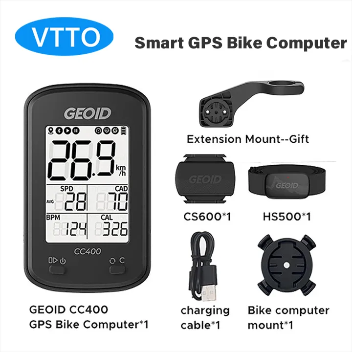 VTTO GPS Bike Computer Cycling ANT Bluetooth Bicycle Speedometer for ...
