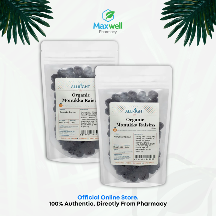 ALLRIGHT Organic Monukka Raisin 100g | Lazada