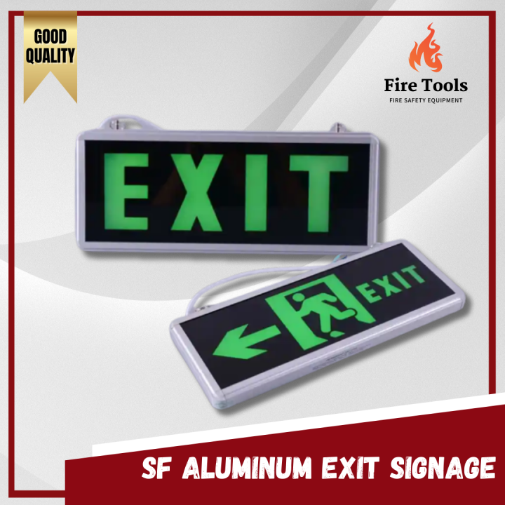 Single Face Exit LED Light Signage Emergency Exit Light Sign Fire ...