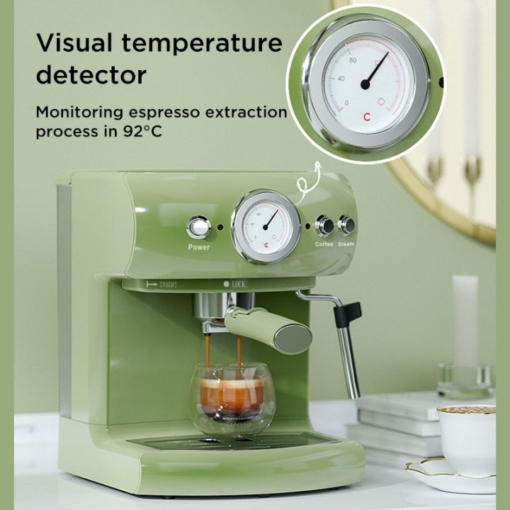 【1 Year Warranty】Petrus PE3606 19Bar Semi-Automatic Espresso Coffee ...