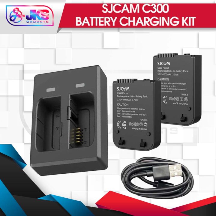 SJCAM C300 Series Dual Charger and 1000mAh Li-ion Extra Battery | Lazada PH