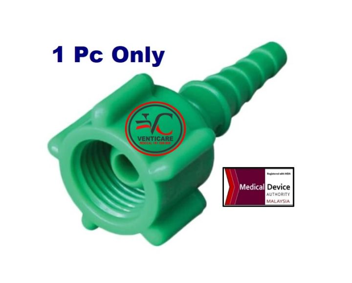 OXYGEN ADAPTOR OXYGEN CONNECTOR GREEN KNOB NIPPLE & NUT | Lazada