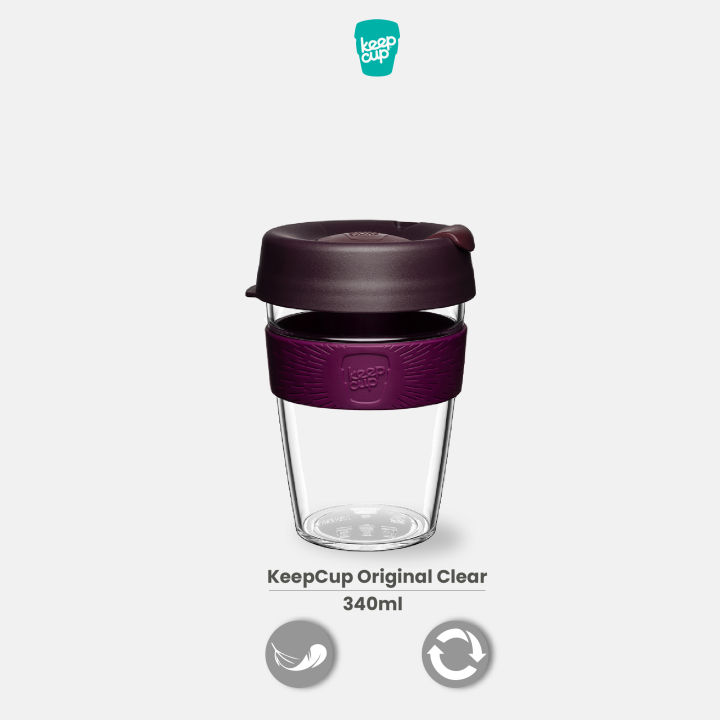 KeepCup Original Clear 12oz - Barista Standard Reusable Cup / Coffee ...