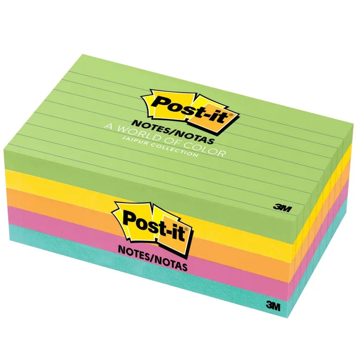 3M Post-it Notes - Jaipur Collection - 3x5 in - 5 Pads/100 sheets ...