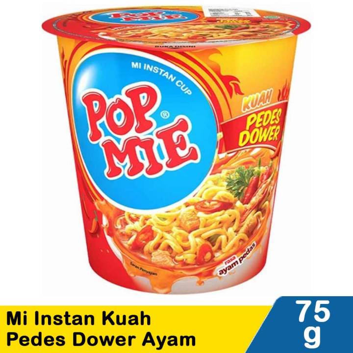 Pop Mie Kuah Pedas Dower Rasa Ayam Pedas & Pangsit Jontor | Lazada ...