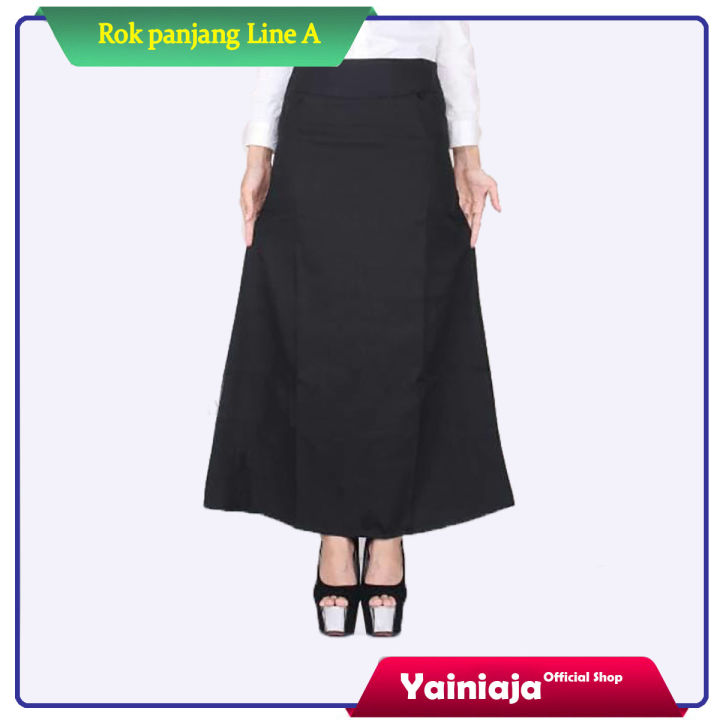 Rok panjang Line A / Rok Kerja Scuba model A | Lazada Indonesia