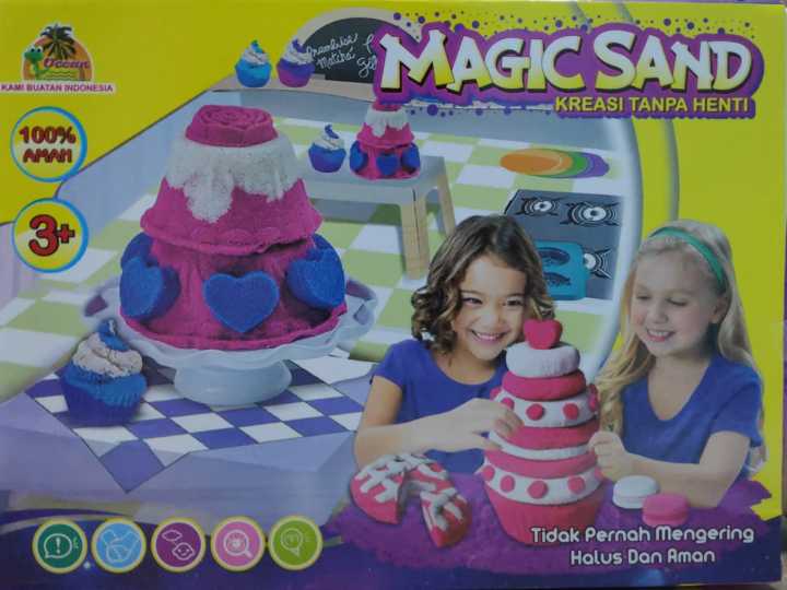 KINETIC SAND CAKE KREASI TANPA HENTI ORIGINAL OCEAN SNI | Lazada Indonesia