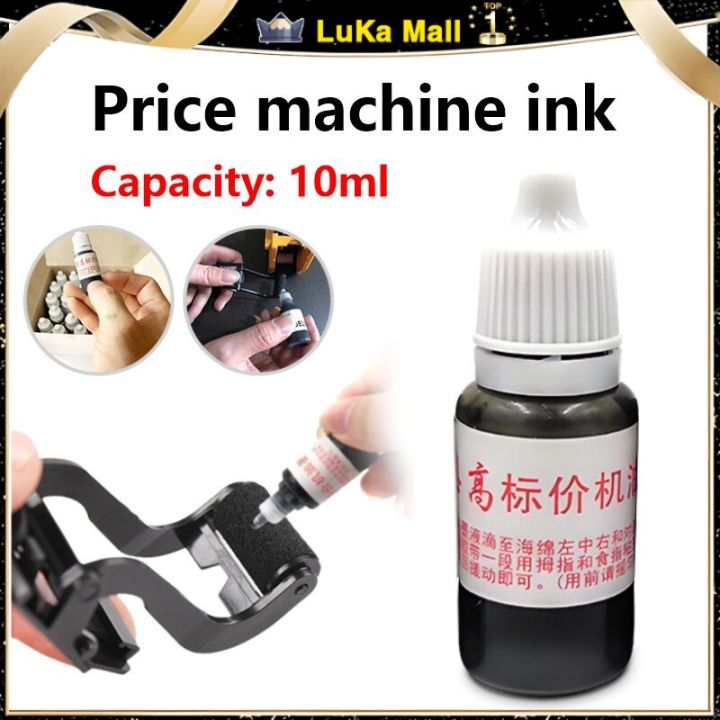 10ml Price Tag Labeller Refill Ink Oil Base For Numbering Machine ...