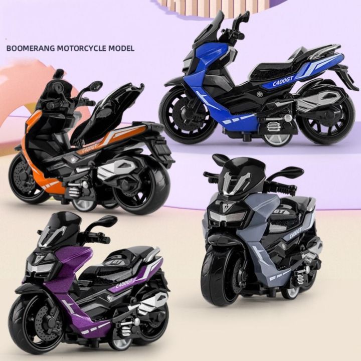 INAPO Pull-back Motorcycle Model Diecast Miniature Mini Motorcycle ...