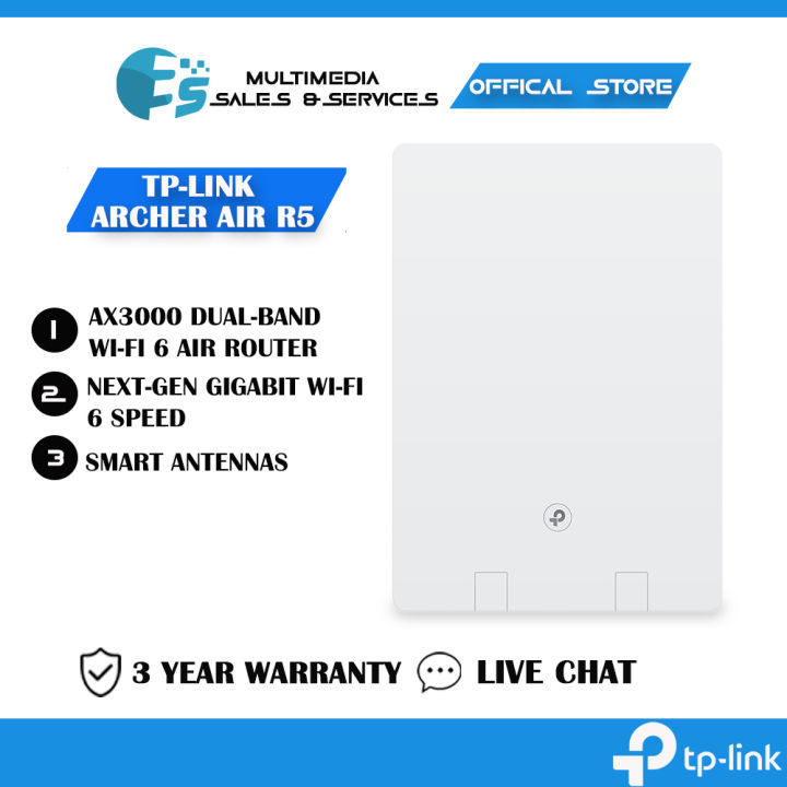 Tp-Link Archer Air R5 AX3000 Dual-Band Wi-Fi 6 Air Router | Lazada ...