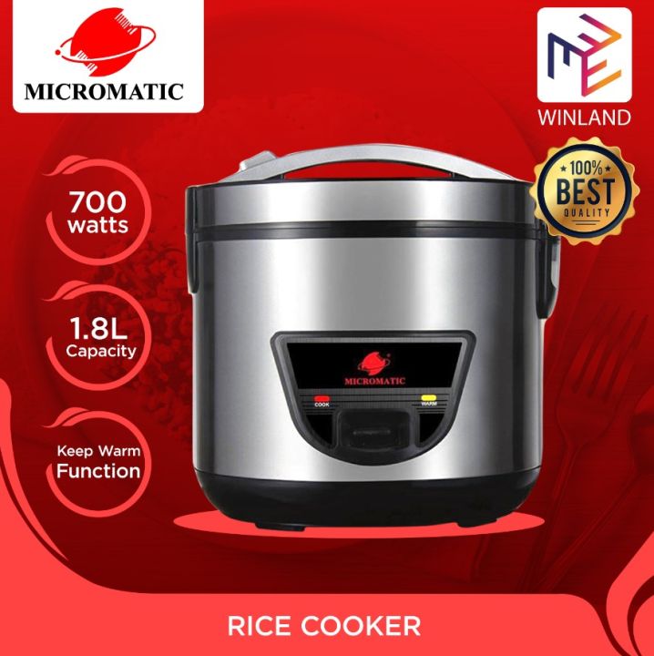 MICROMATIC by Winland Rice Cooker 1.8L Jar type 8-10 Cups Of Rice ...