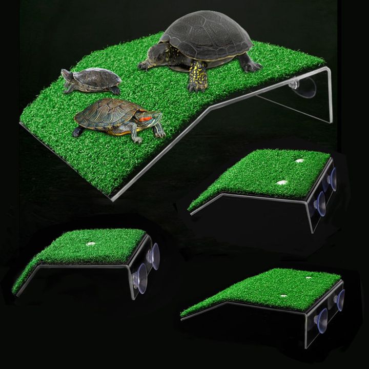 Ggtu Simulated Suction Cup Landscaping Aquarium Accessories Lawn Moss