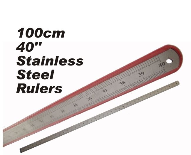 STAINLESS STEEL RULER 1 METER STICK (100CM-40INCHES) | Lazada PH
