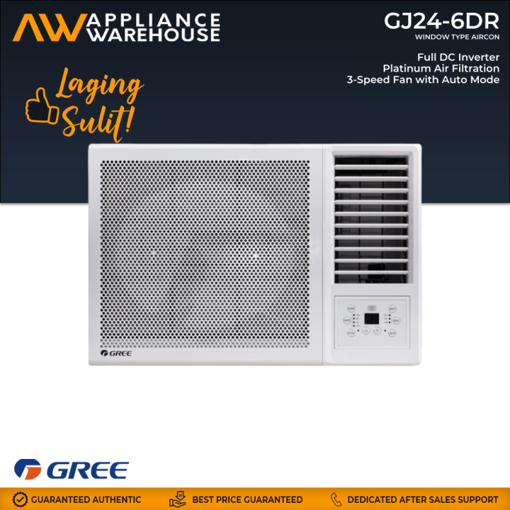 Gree 2.5HP Window Type Full DC Inverter with Remote Aircon GJ24-6DR ...