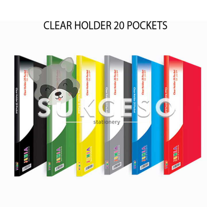 Jenia Clear Holder Folio F4 Isi 20 Pocket Map Dokumen | Lazada Indonesia
