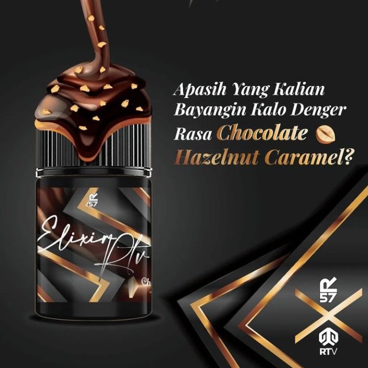Hero 57 Elixir V2 Chocolate Hazelnut Caramel R57 Freebase | Lazada Indonesia