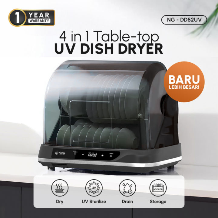 Norge 4 In 1 Table-top UV Dish Dryer 52L Sterilizer / Pengering Alat Makan | Lazada Indonesia