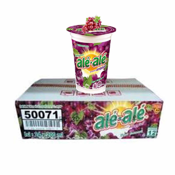 Minuman Ale-ale Rasa Buah Anggur 1 Dus Isi 24 Pcs (180ml) | Lazada Indonesia