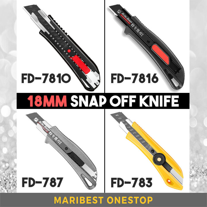 WOODPECKER HEAVY DUTY 18MM UTILITY KNIFE MULTIFUNCTION CUTTER ADDON ...