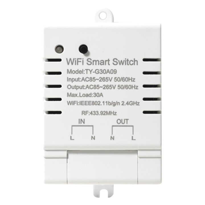Tuya Smart WiFi Switch WiFi Wireless Controller AC 85-265V Switch 30A ...