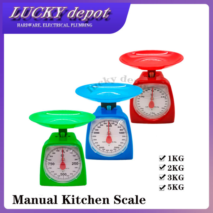 MINI MANUAL WEIGHING KITCHEN SCALE 1KG/2KG/3KG/5KG (GOLDHORSE) NO ...
