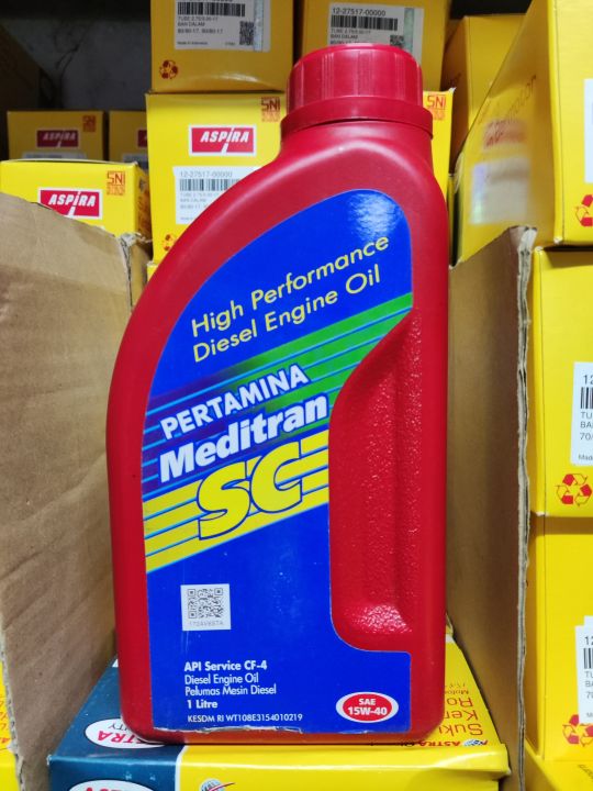 Oli mobil dan mesin diesel Pertamina Meditran SC 15w 40 isi 1 liter ...