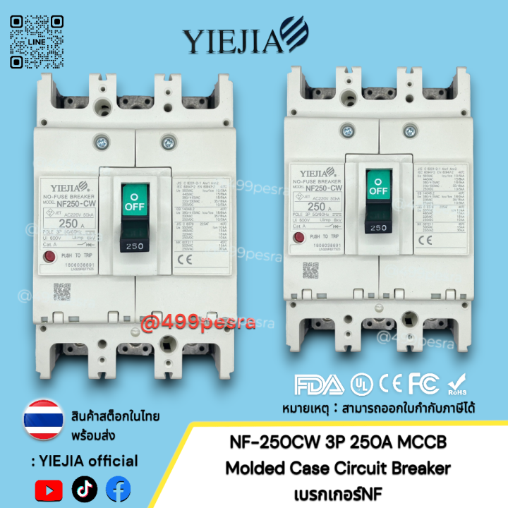 NF-250CW 3P 250A เบรกเกอร์NF MCCB Molded Case Circuit Breaker สินค้า ...