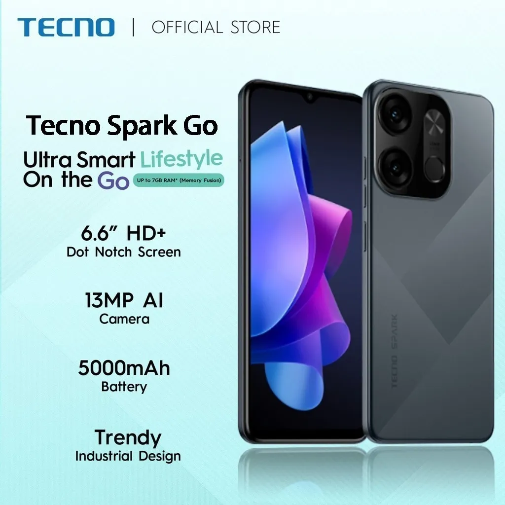 Phone Tecno Spark Go 8GB Original Cellphone Sale 12GB + 512GB Cheap ...