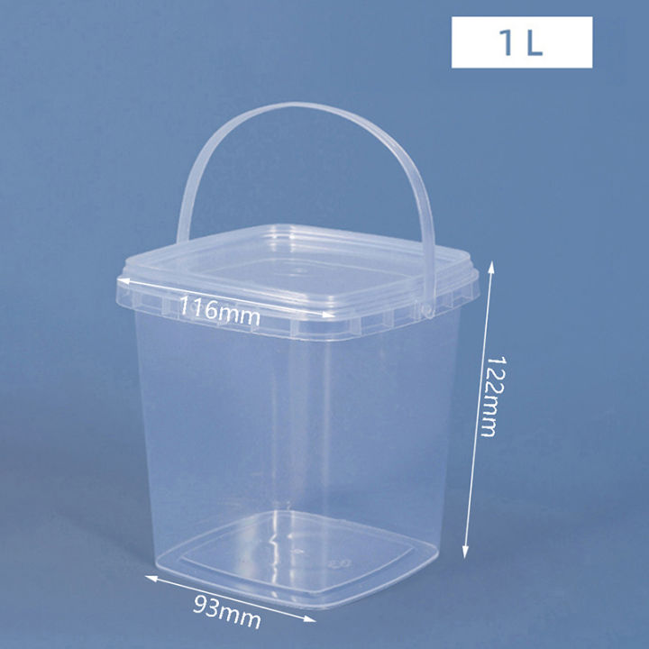 Tumato Ember Plastik 2ลิตร1L ขนาด280มล. 500มล. พร้อมฝาและที่จับภาชนะ ...