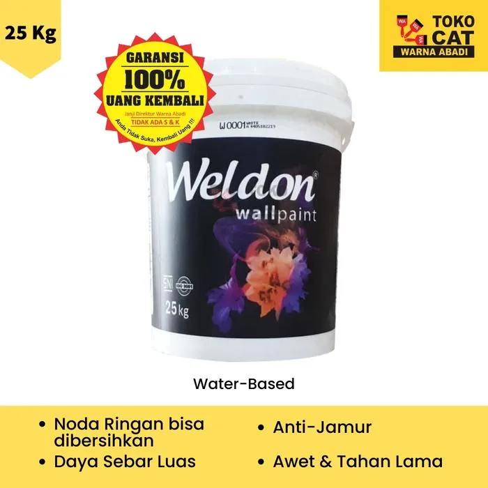 CAT TEMBOK WELDON INTERIOR 25 KG MYSTY LILAC 7013-The Paint Spot ...