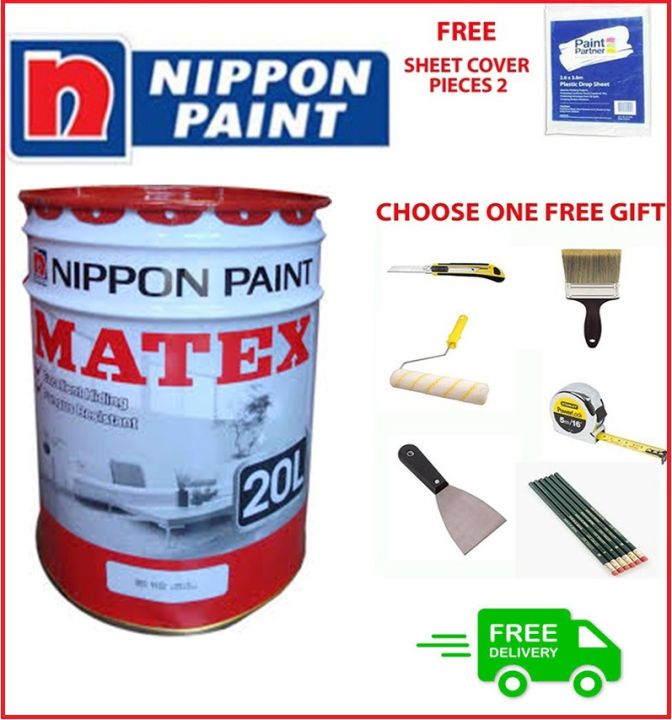 Nippon Matex Emulsion Paint for Interior Walls and Ceilings | 20 Litres ...