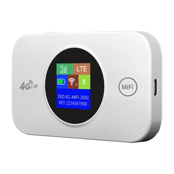 (NSOJ) MF968 4G WIFI Hotspot 4G SIM with Sim Card Slot 4G Mini LTE Router Travel 3000mah 150mbps ...