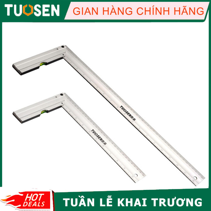 Thước Ke Thước Đo Góc Vuông 300mm và 500mm, có giọt nước cân bằng ...