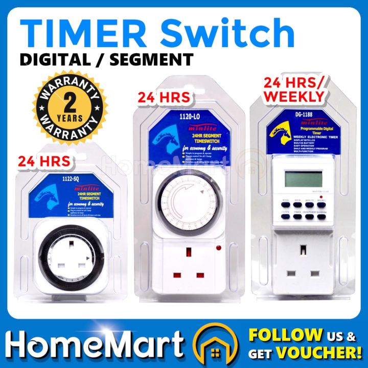 【PREMIUM】 Multi Programmer Timer 13A SOCKET Digital Timer 24hour Timer ...