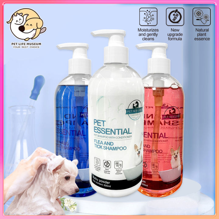 500ML Pet shampoo with conditioner flea and tick shampoo for dog and ...