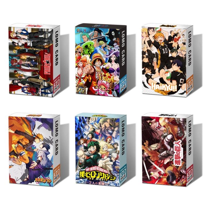 Anime Lomo Cards 30PCS One Piece Wanted Chainsaw Man Spy x Family ...