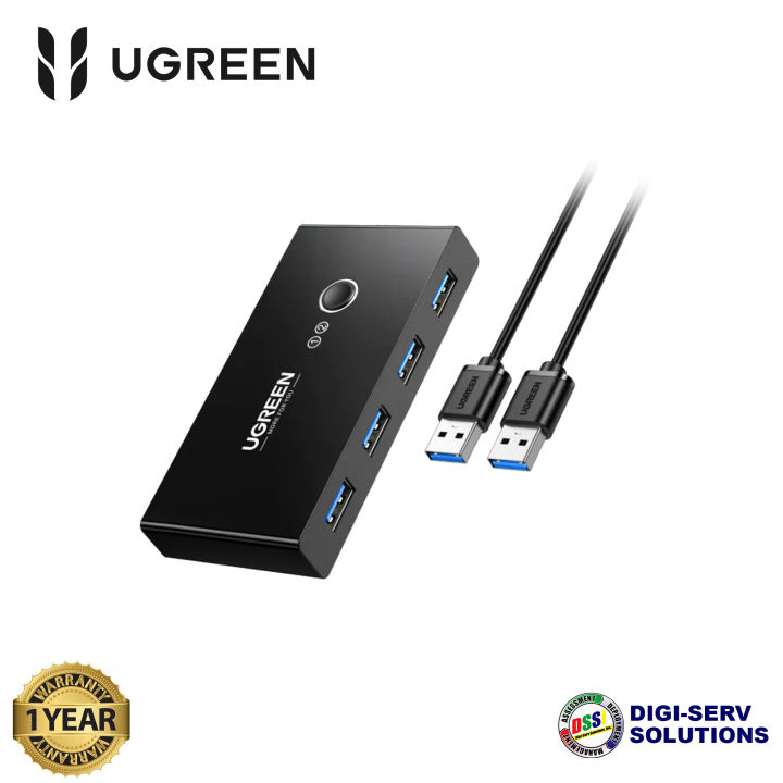 UGREEN 30768 2-in-4 Out USB 3.0 Sharing Switch Box | Lazada PH