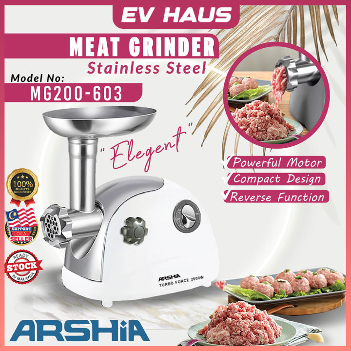 MG200-603 Meat Grinder Stainless Steel Heavy Duty Electric Chopper ...