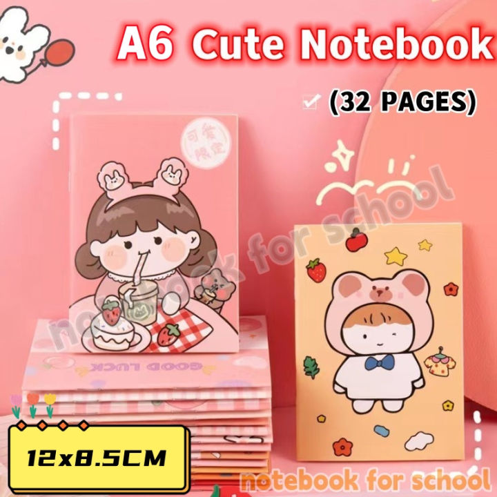 Cartoon A6 Mini Notebook Ins Cute Design Kawaii Shaped Small Portable ...