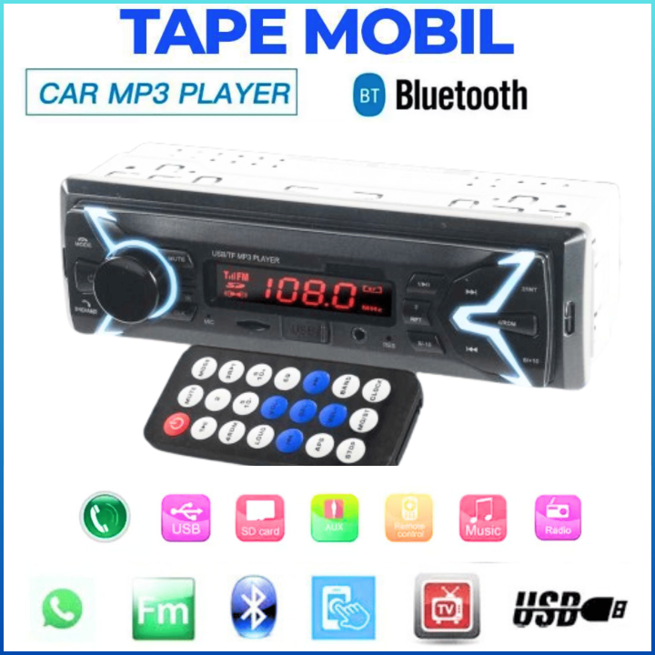 COD Tianyu Tape Audio Mobil Full Bas MP3 Player LCD RGB Bluetooth 5.0 ...