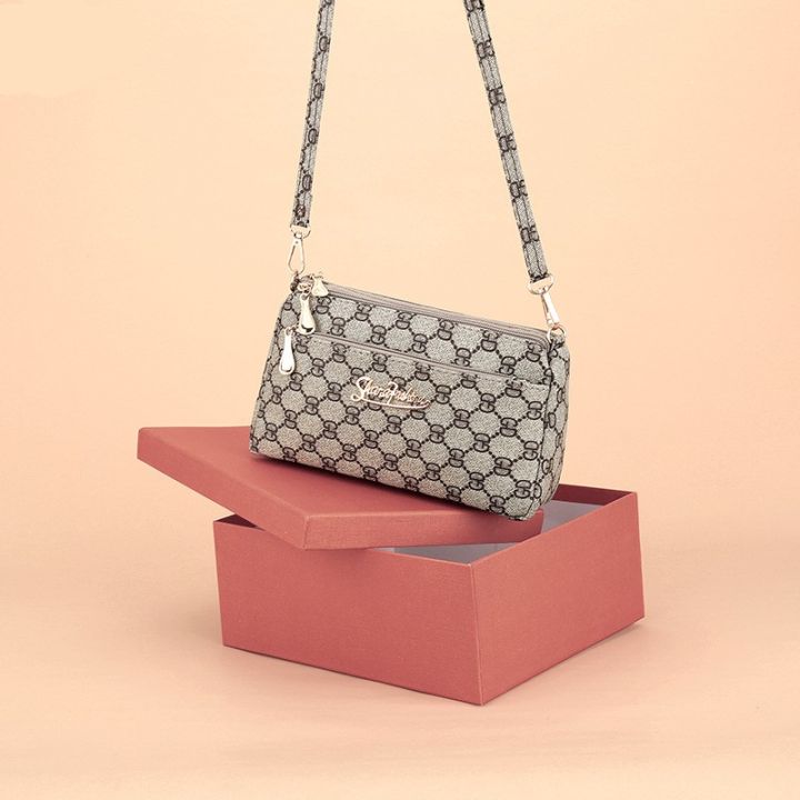 QFDI แฟชั่นของผู้หญิงรูปแบบ Retro กระเป๋าสะพายกระเป๋าสะพายไหล่ ...