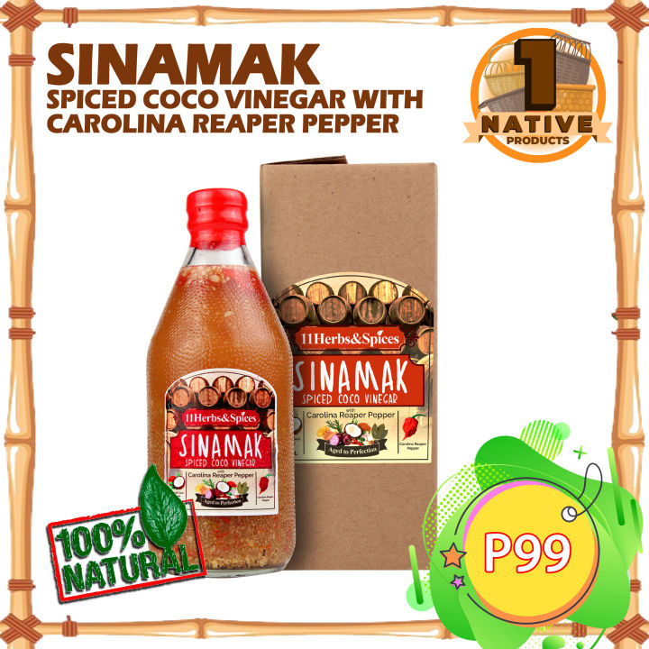 1Native Sinamak Spiced Coco Vinegar 350ml ( 11Herbs&Spices ) All ...