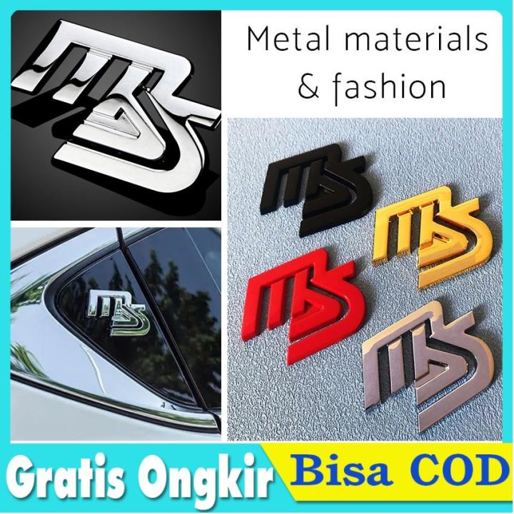Stiker Emblem Mazda MS Metal 3D Untuk Bagasi Samping MAZDA Mobil ...