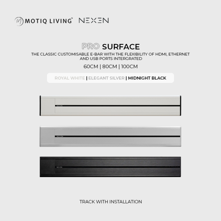 NEXEN Pro Surface Power Track | Electric Bar (Track with Installation ...