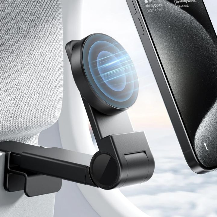 JSAUX Magsafe Travel Phone Holder Magnetic Airplane Mobile Mount Travel ...